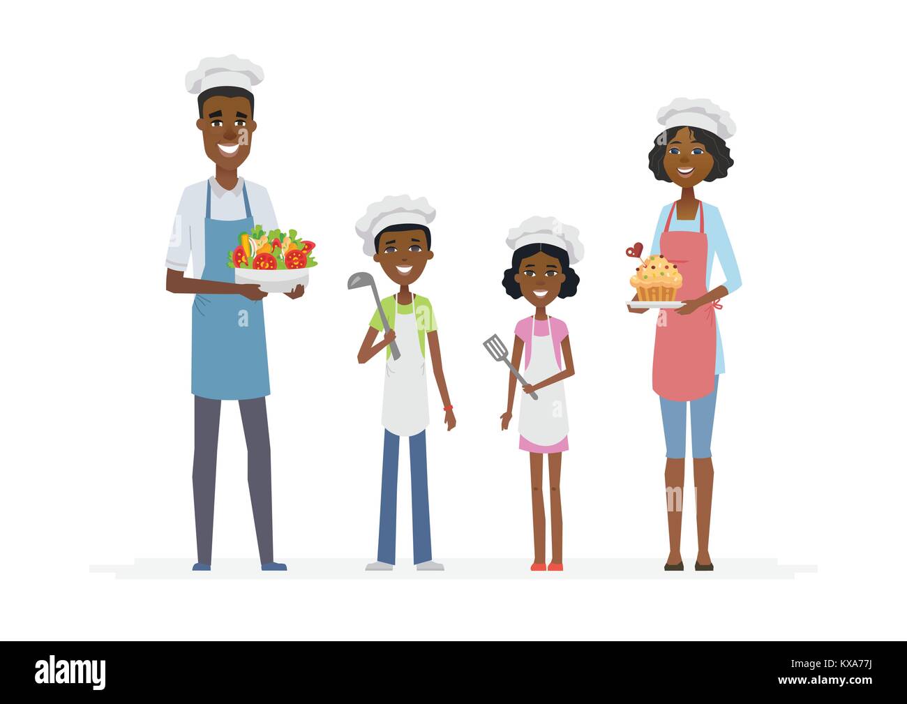 Isolated female chef cartoon design Cut Out Stock Images & Pictures - Alamy