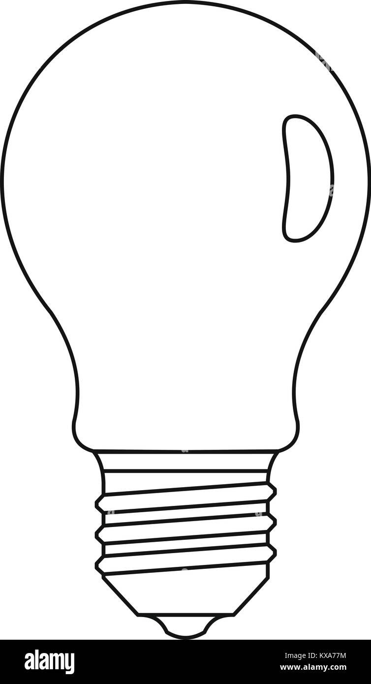 Lamp icon, outline style Stock Vector Image & Art - Alamy