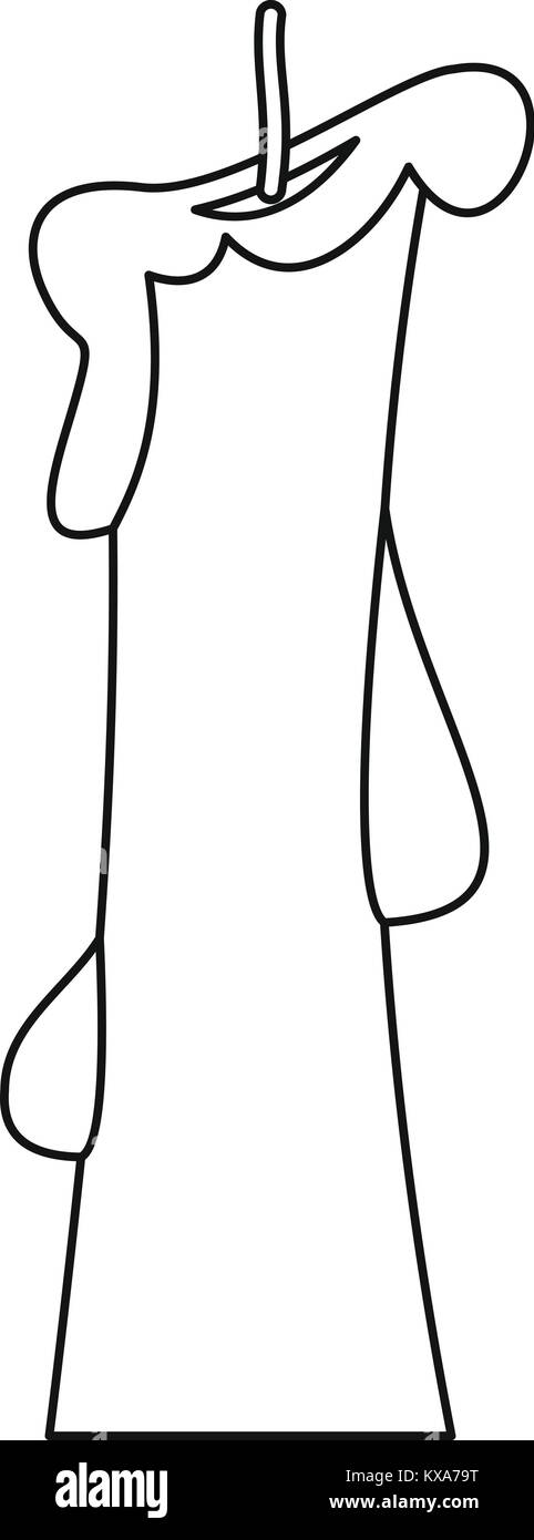 Church candle icon, outline style Stock Vector Image & Art - Alamy