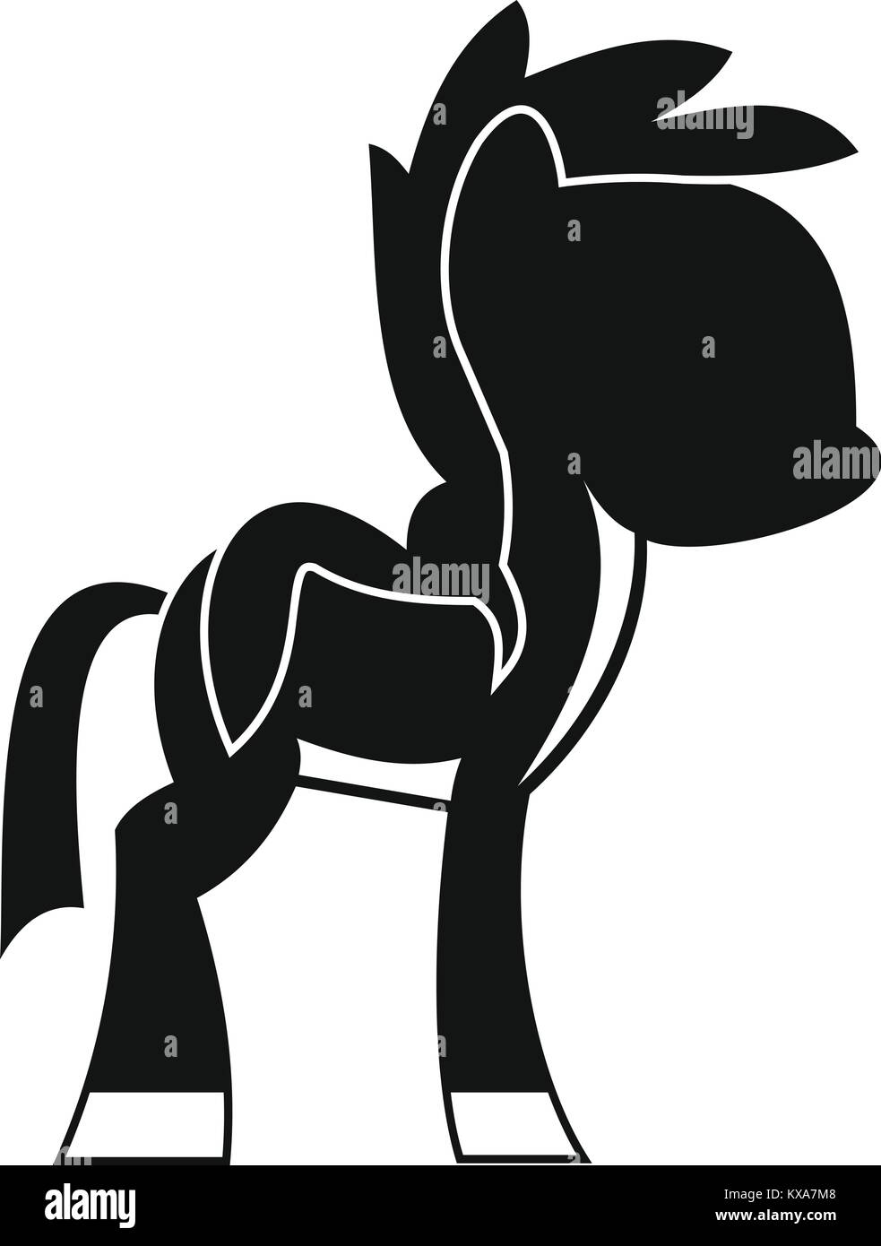 Little pony icon, simple style Stock Vector Image & Art - Alamy