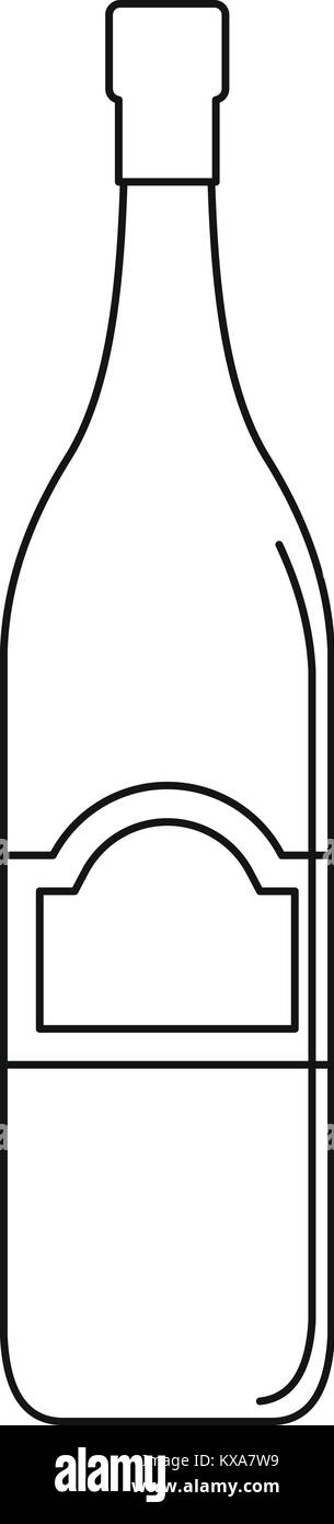 One bottle icon, outline style Stock Vector Image & Art - Alamy