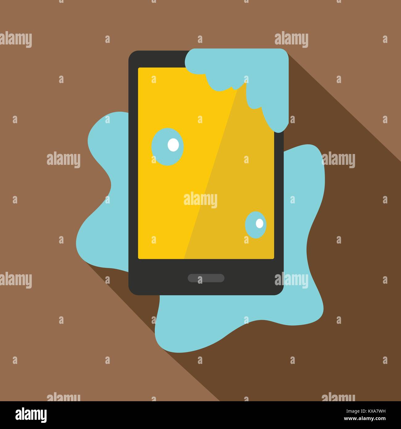 Raindrop smartphone Stock Vector Images - Alamy