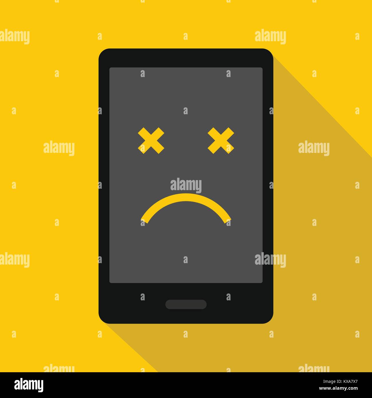 Dead phone icon, flat style Stock Vector Image & Art - Alamy