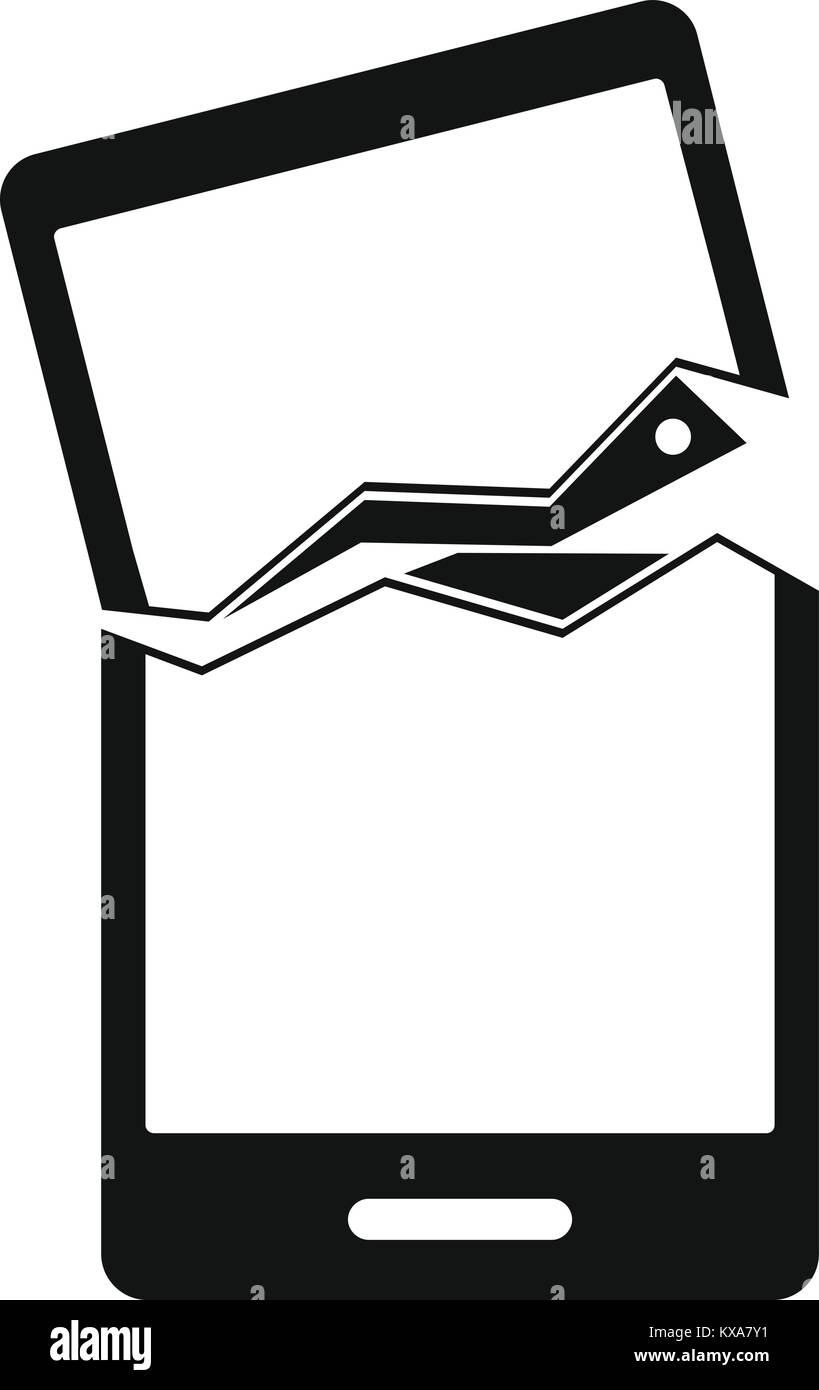 Broken phone icon, simple style Stock Vector Image & Art - Alamy