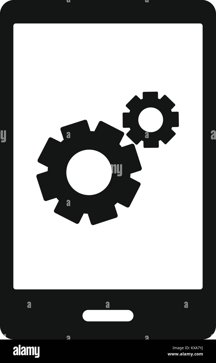 Working phone icon, simple style Stock Vector Image & Art - Alamy