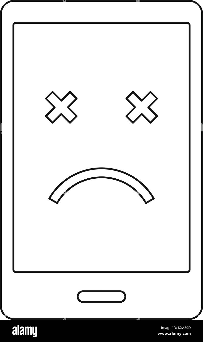 Dead phone icon, outline style Stock Vector Image & Art - Alamy