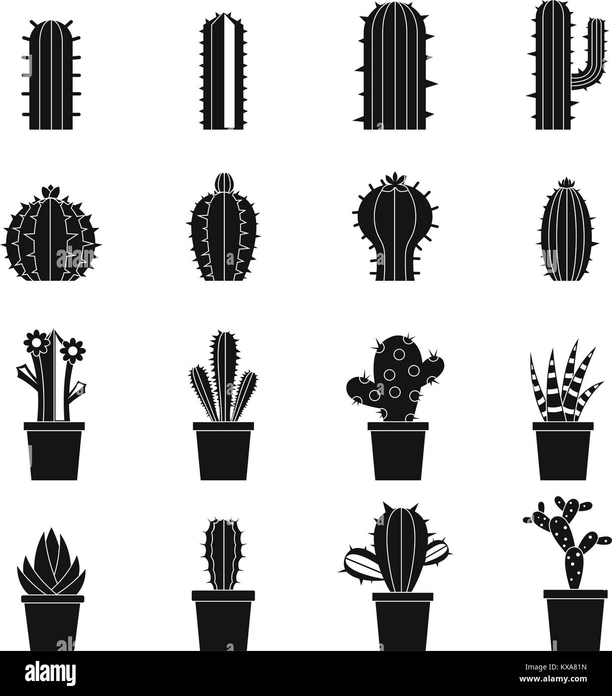 Arid arizona cacti cactus Stock Vector Images - Alamy