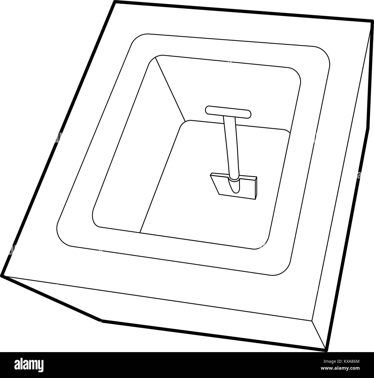 Dug grave icon hi-res stock photography and images - Alamy