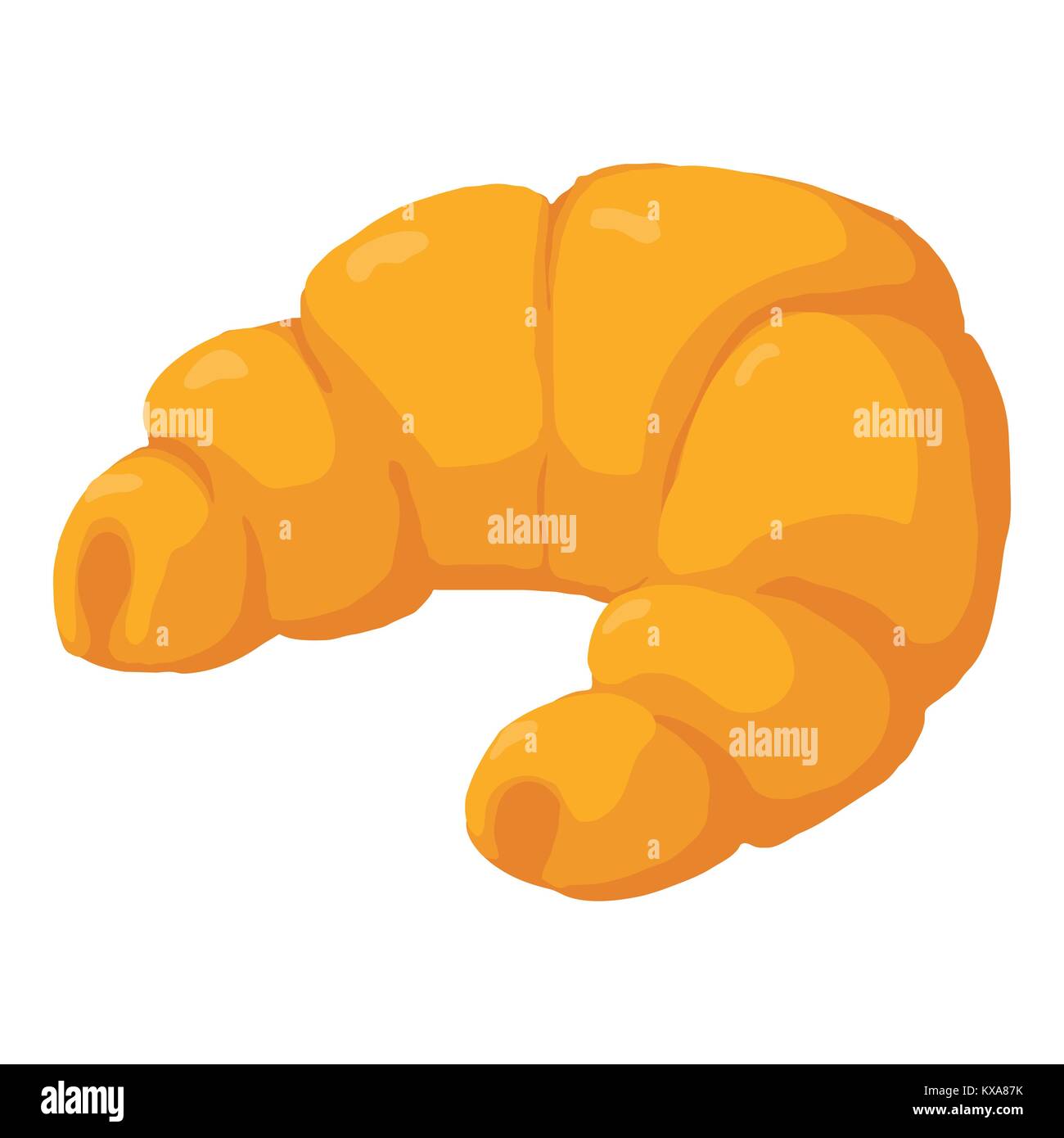 Croissant icon, cartoon style Stock Vector Image & Art - Alamy