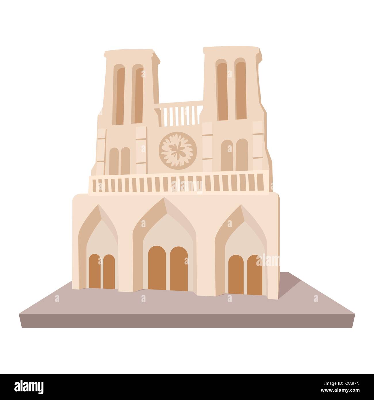 French castle icon, cartoon style Stock Vector Image & Art - Alamy