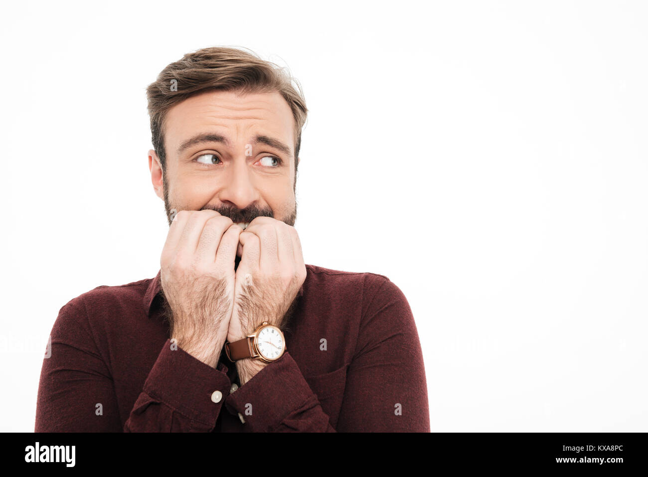 Scared eye close up hi-res stock photography and images - Alamy