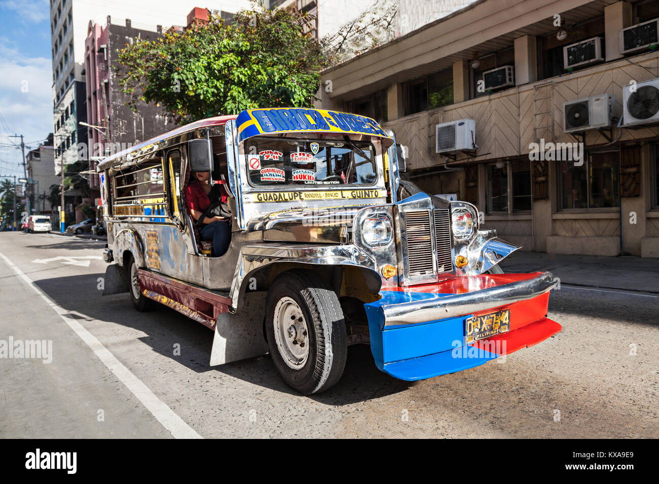 MANILA, PHILIPPINES - FEBRUARY 24: Jeepney on the street on February ...