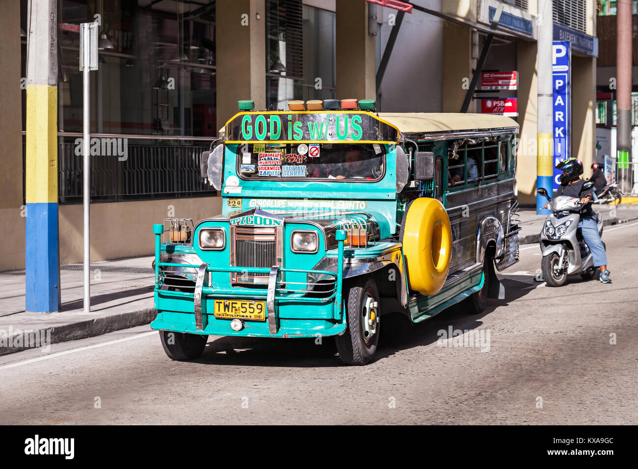 MANILA, PHILIPPINES - FEBRUARY 24: Jeepney on the street on February ...