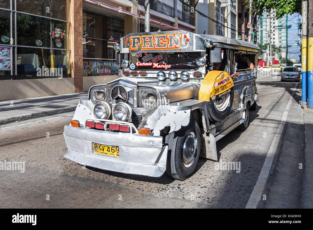 MANILA, PHILIPPINES - FEBRUARY 24: Jeepney on the street on February ...