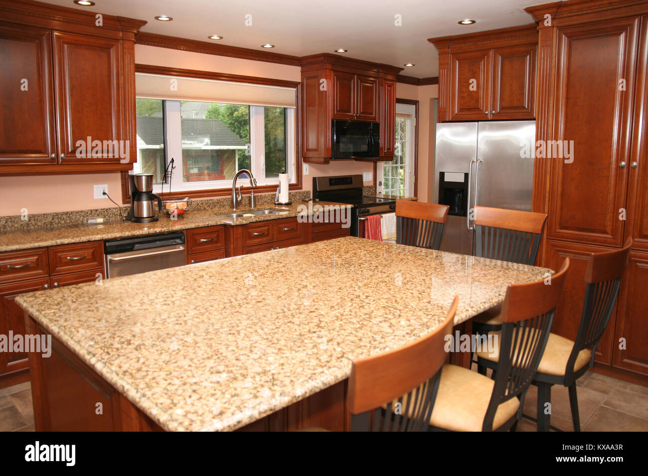 Beautiful modern kitchen in a residential home Stock Photo - Alamy