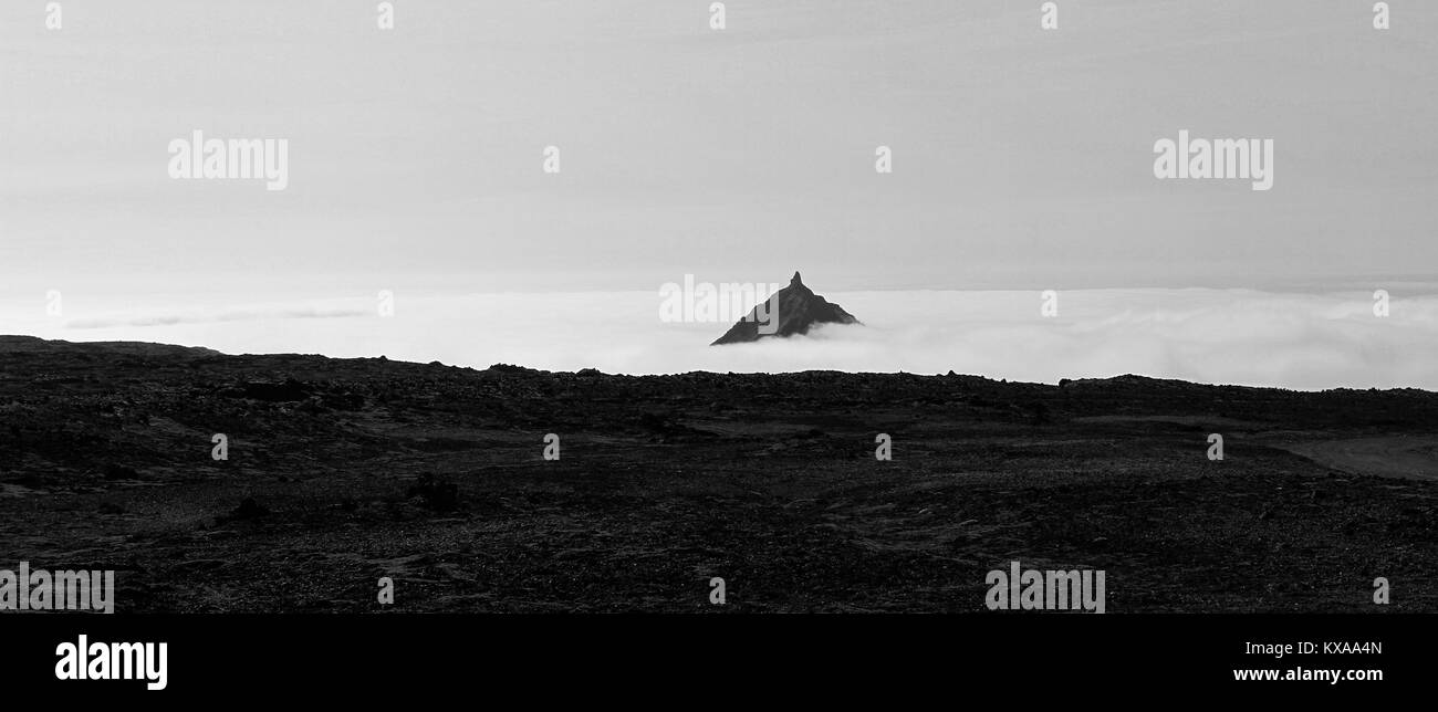 Mountain peak sunset Black and White Stock Photos & Images - Alamy