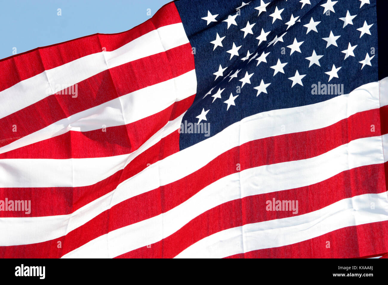 Waving flag of America flag, USA Stock Photo - Alamy