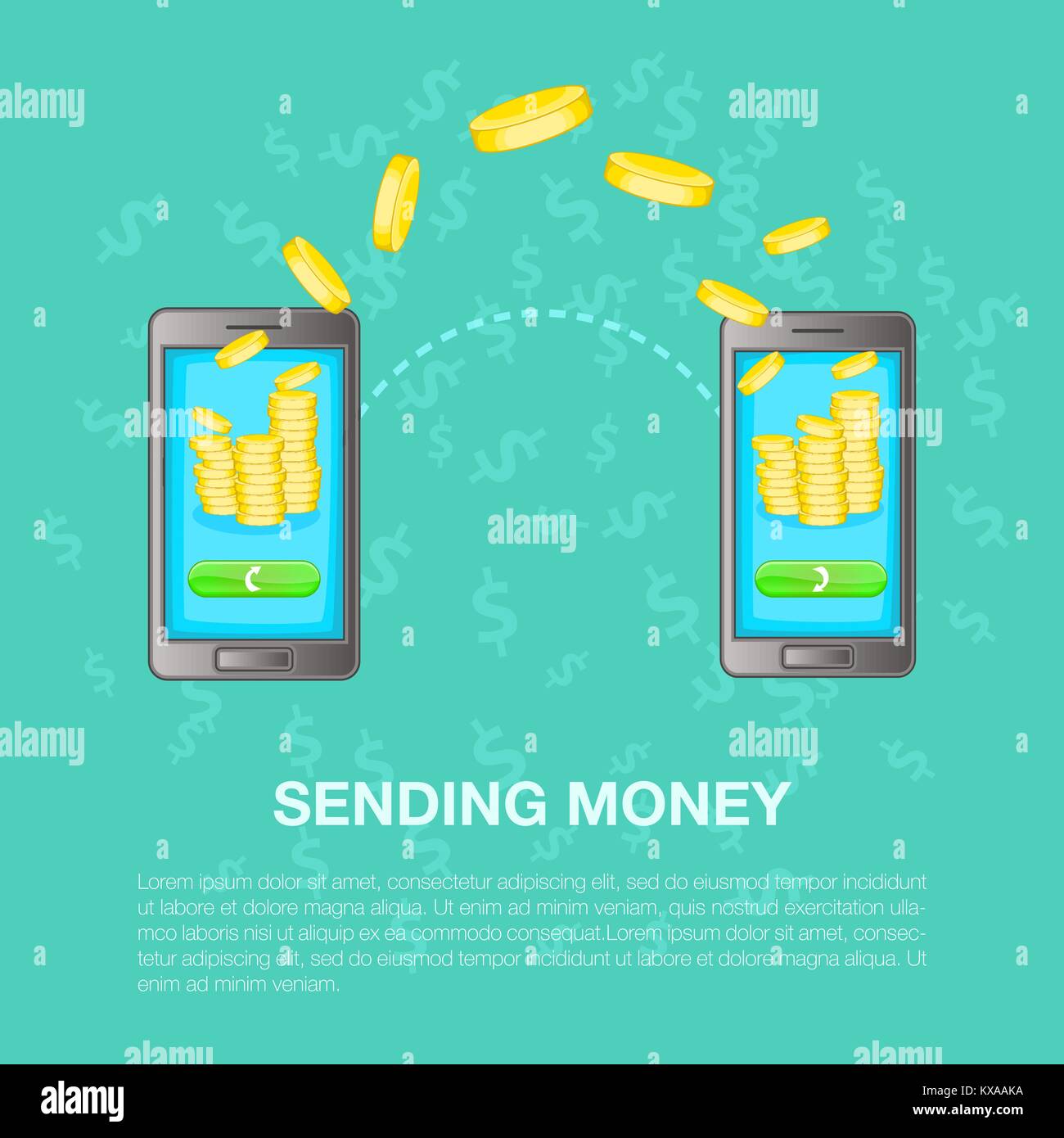 Cellphone money symbol cartoon hi-res stock photography and images - Alamy