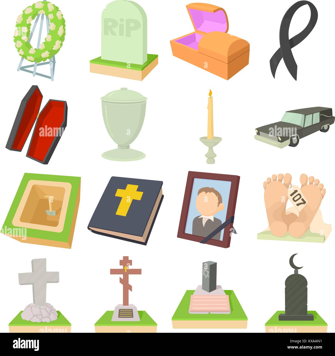 Funeral flowers coffin Cut Out Stock Images & Pictures - Alamy