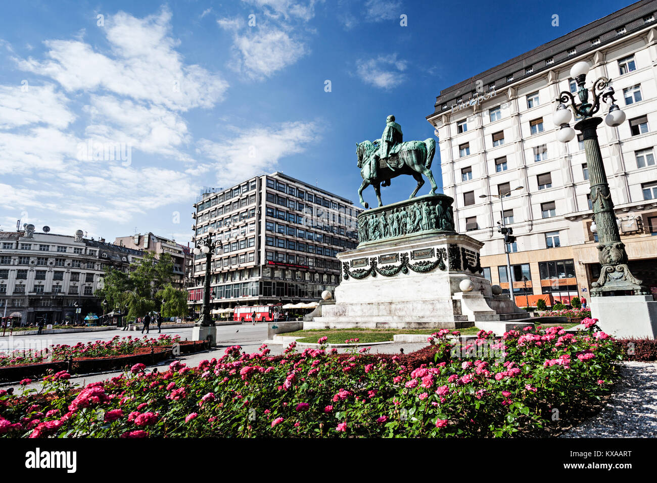 BELGRADE, SERBIA - MAY 15: Prince Michael statue at Square of the ...