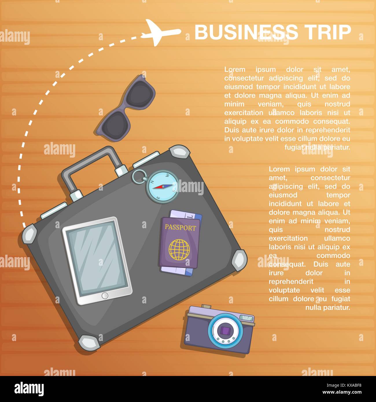 Cartoon wallet money travel vector Stock Vector Images - Alamy