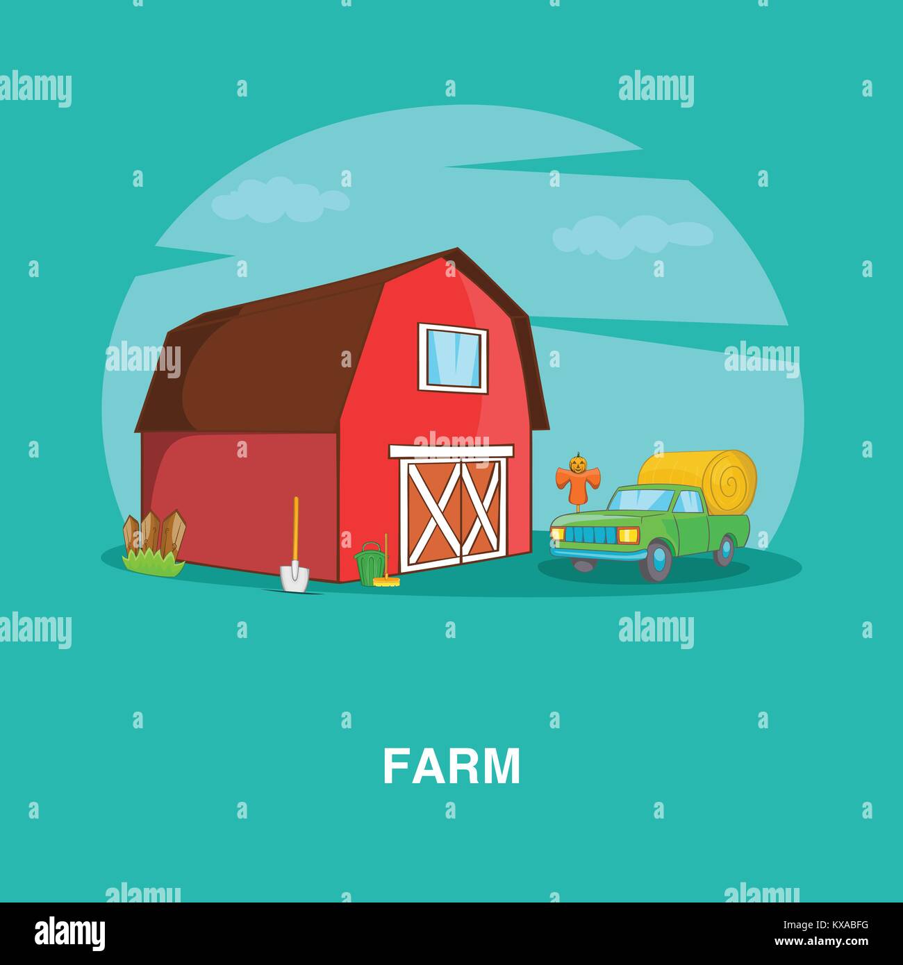 Farm Village Cartoon High Resolution Stock Photography and Images - Alamy