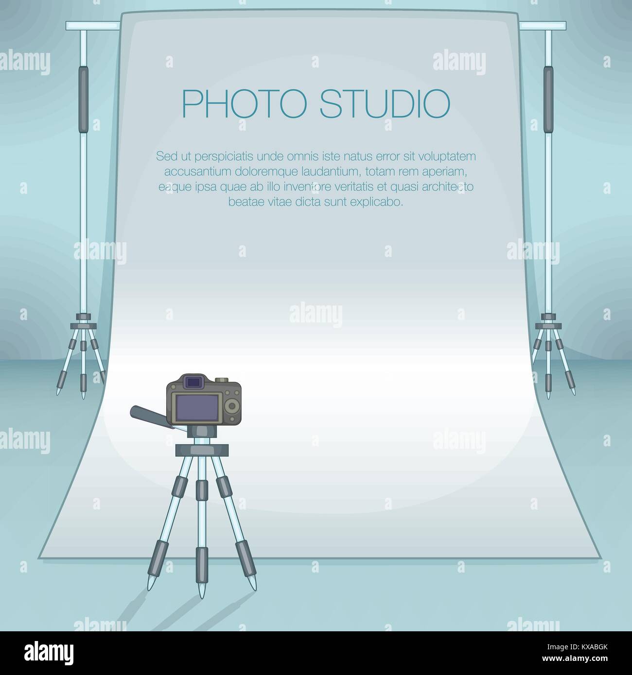 Photo studio concept, cartoon style Stock Vector Image & Art - Alamy