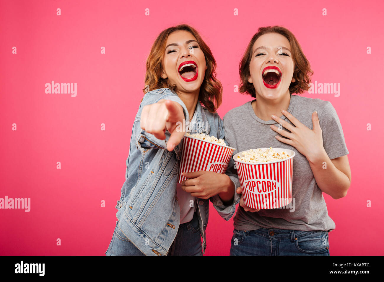 Woman Laughing With Friends