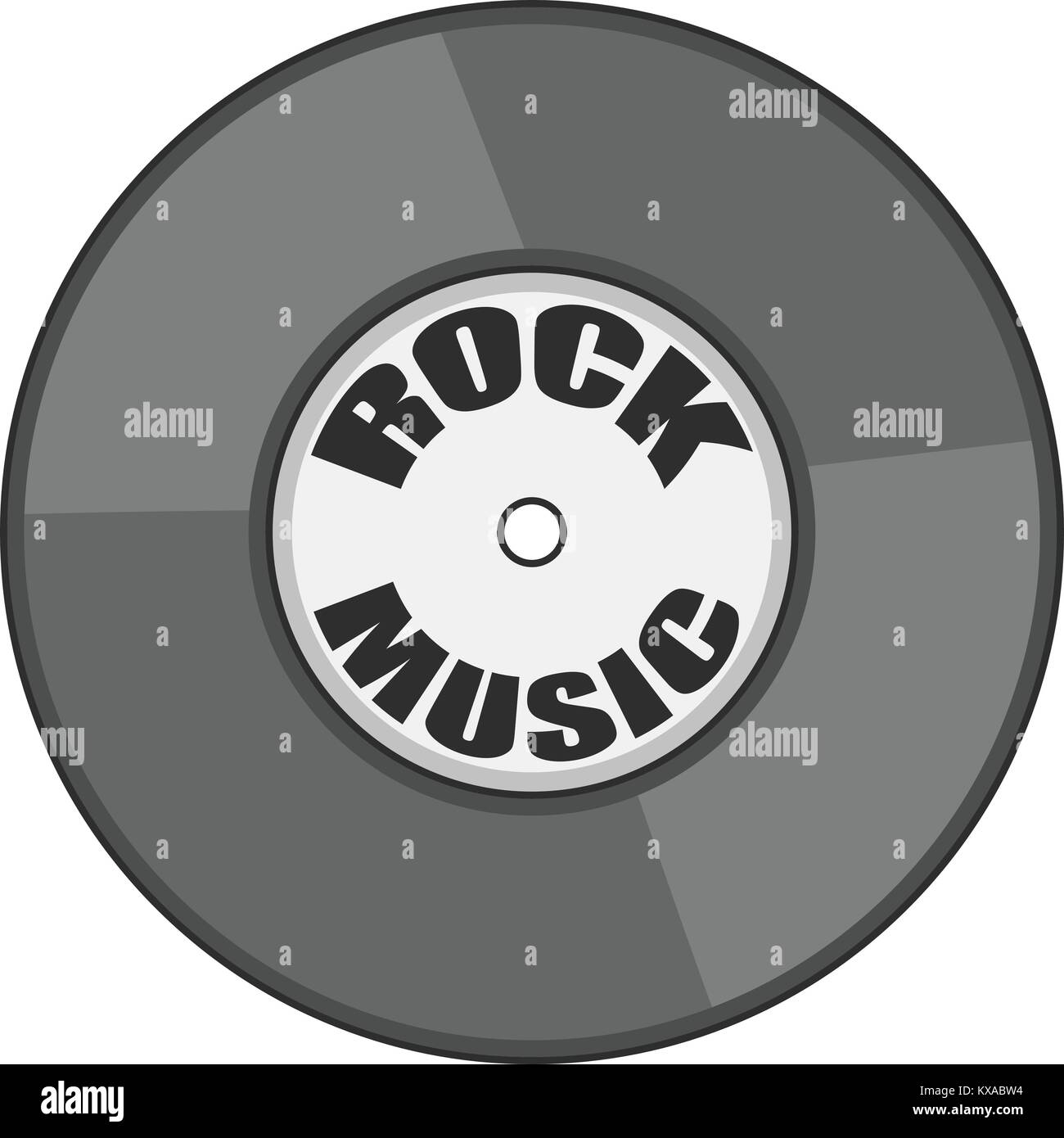 Rock music vinyl record icon, cartoon style Stock Vector Image & Art ...