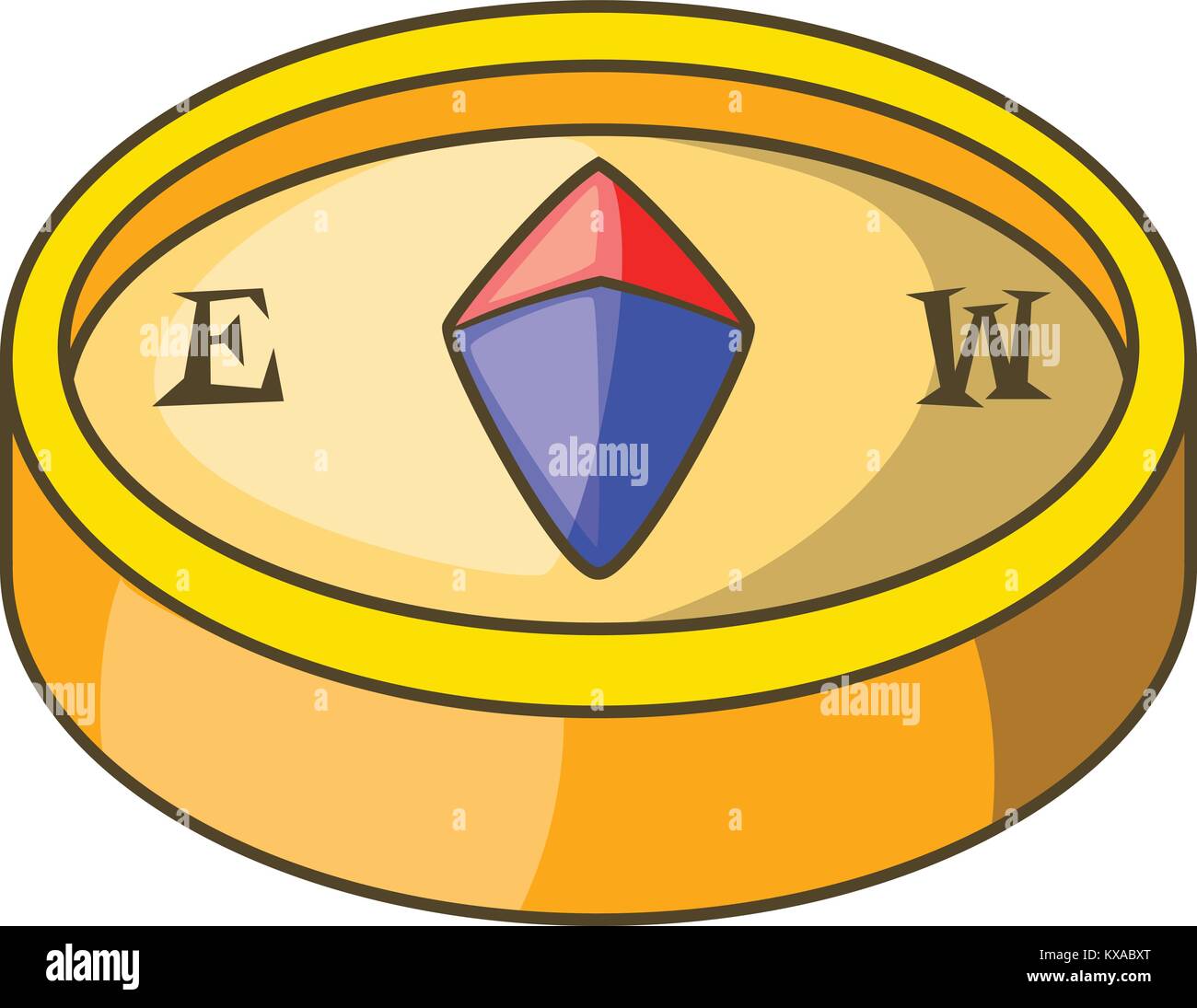 Compass icon, cartoon style Stock Vector Image & Art - Alamy