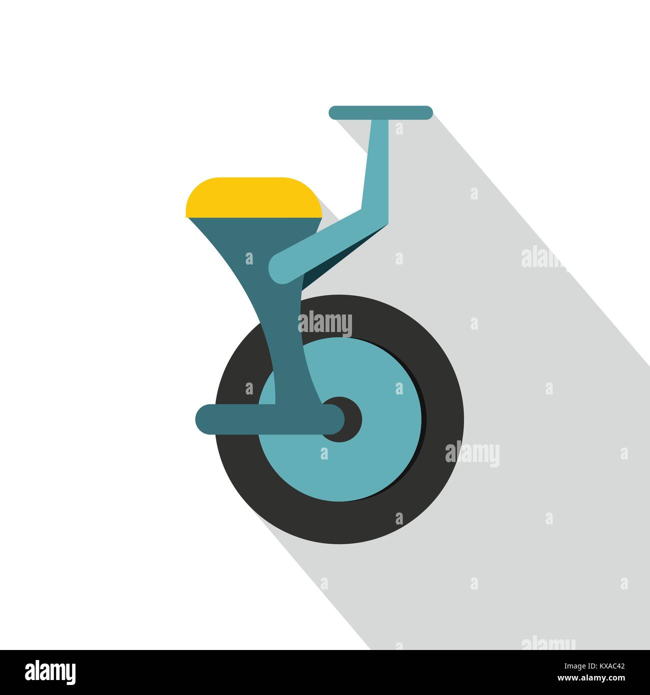 Blue unicycle Stock Vector Images - Alamy