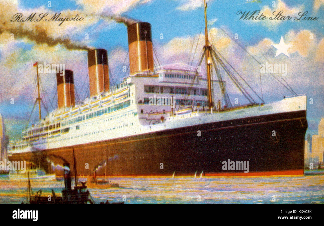 RMS Majestic was a White Star ocean liner originally launched in 1914 ...