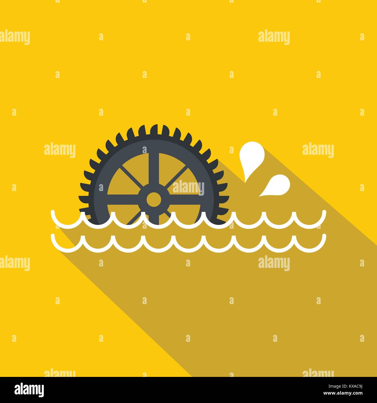 Ancient waterwheel Stock Vector Images - Alamy