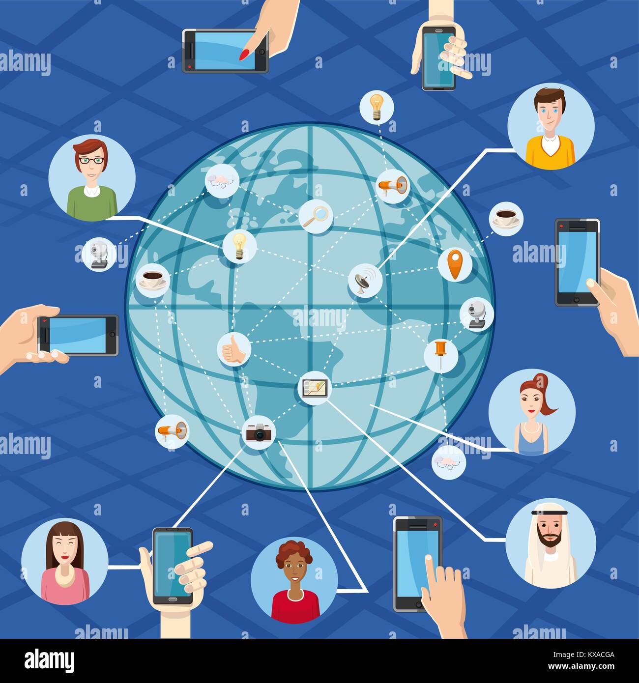 Marketing technology concept global, cartoon style Stock Vector Image ... Marketing technology concept global, cartoon style Stock Vector Image ...