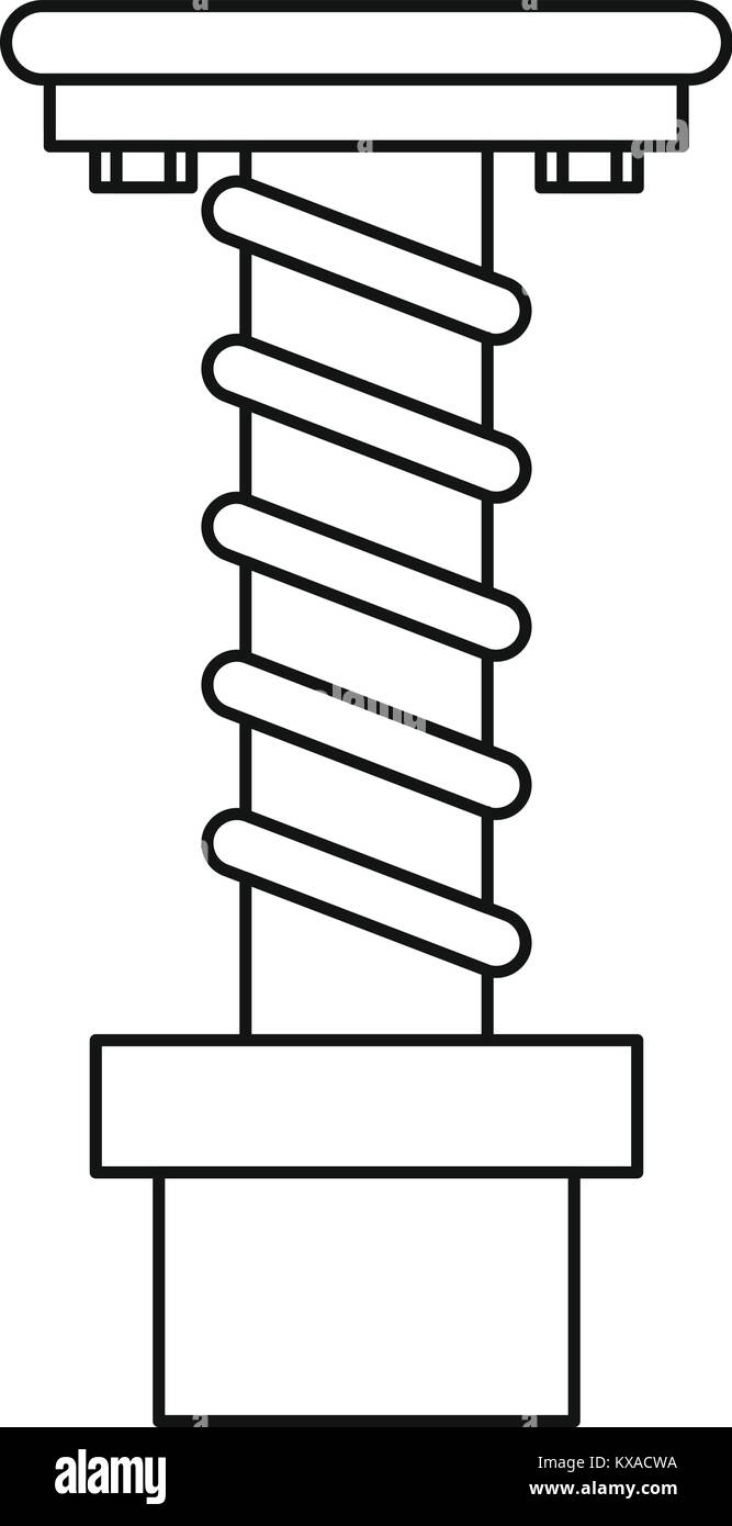 Spiral tool icon, outline style Stock Vector Image & Art - Alamy