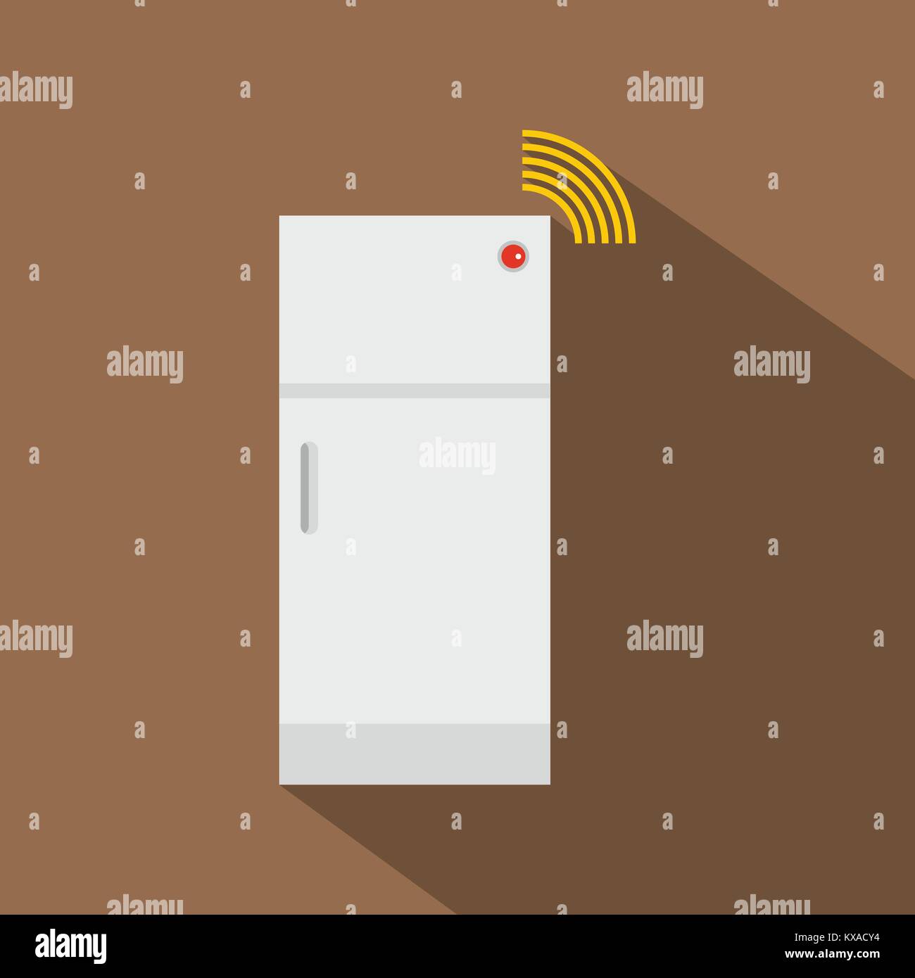 Fridge icon, flat style Stock Vector Image & Art - Alamy