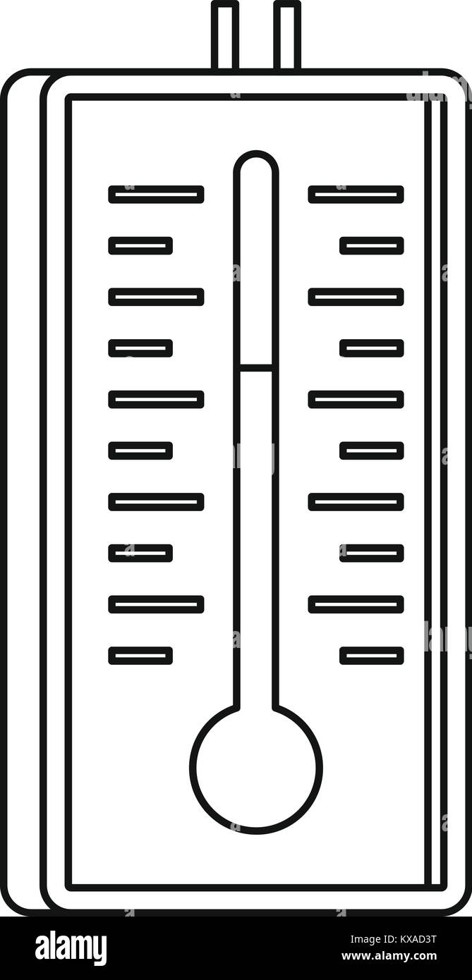 Thermometer icon, outline style Stock Vector Image & Art - Alamy