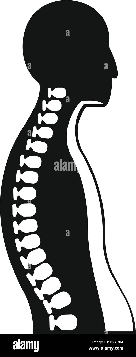 Human spine icon, simple style Stock Vector Image & Art - Alamy