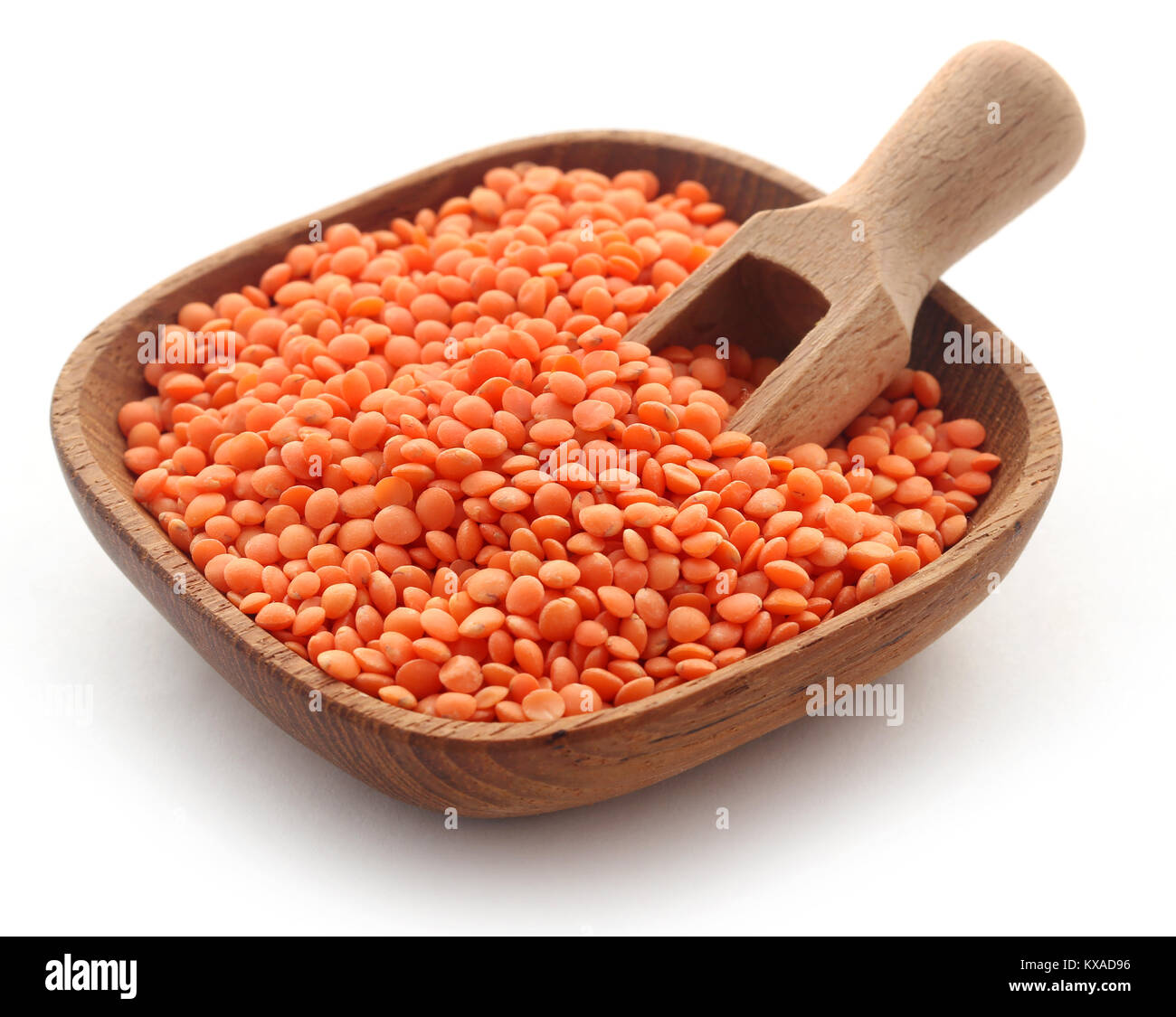 Pile of some fresh lentil over white background Stock Photo - Alamy