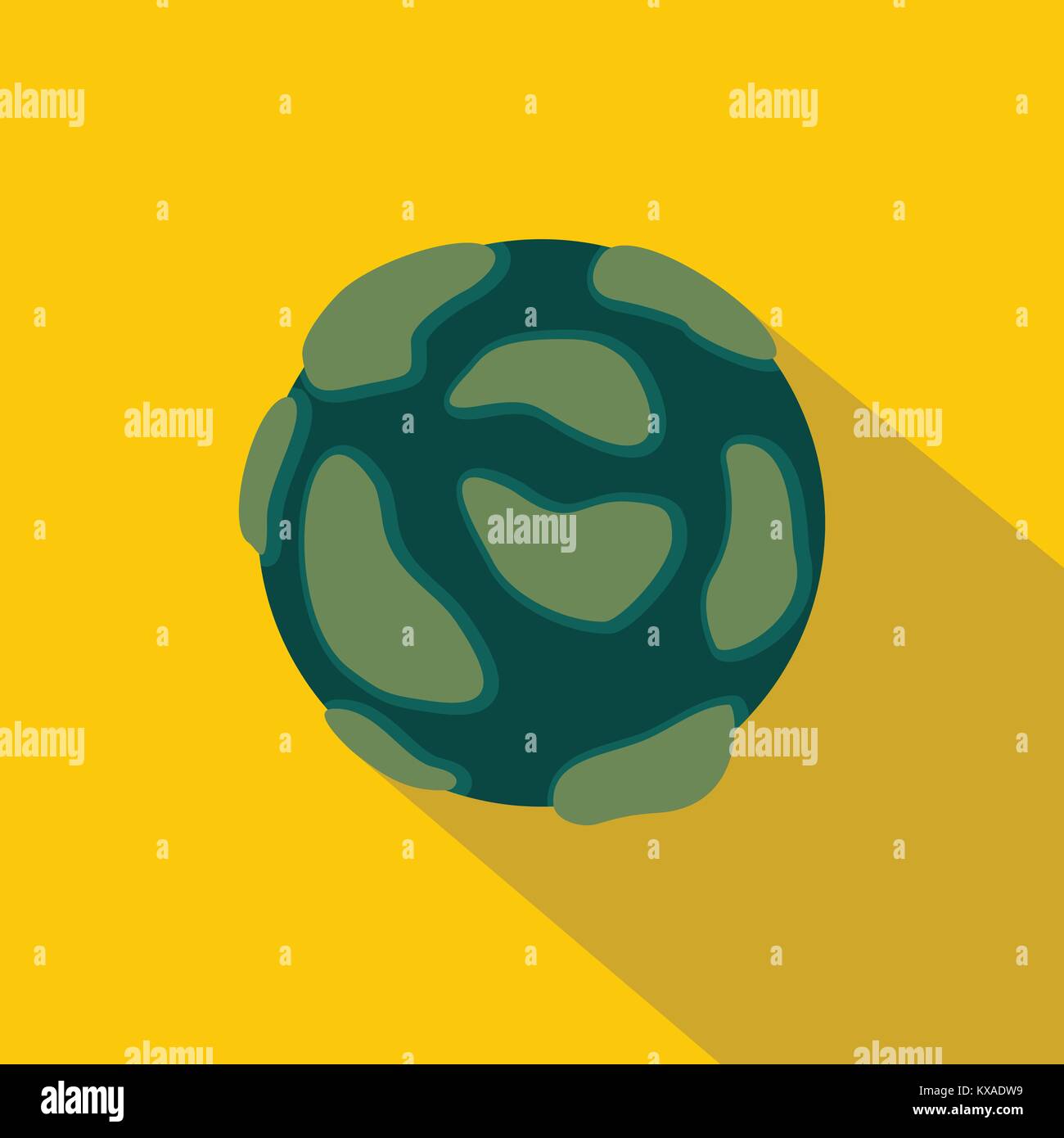 Beautiful planet icon, flat style Stock Vector Image & Art - Alamy