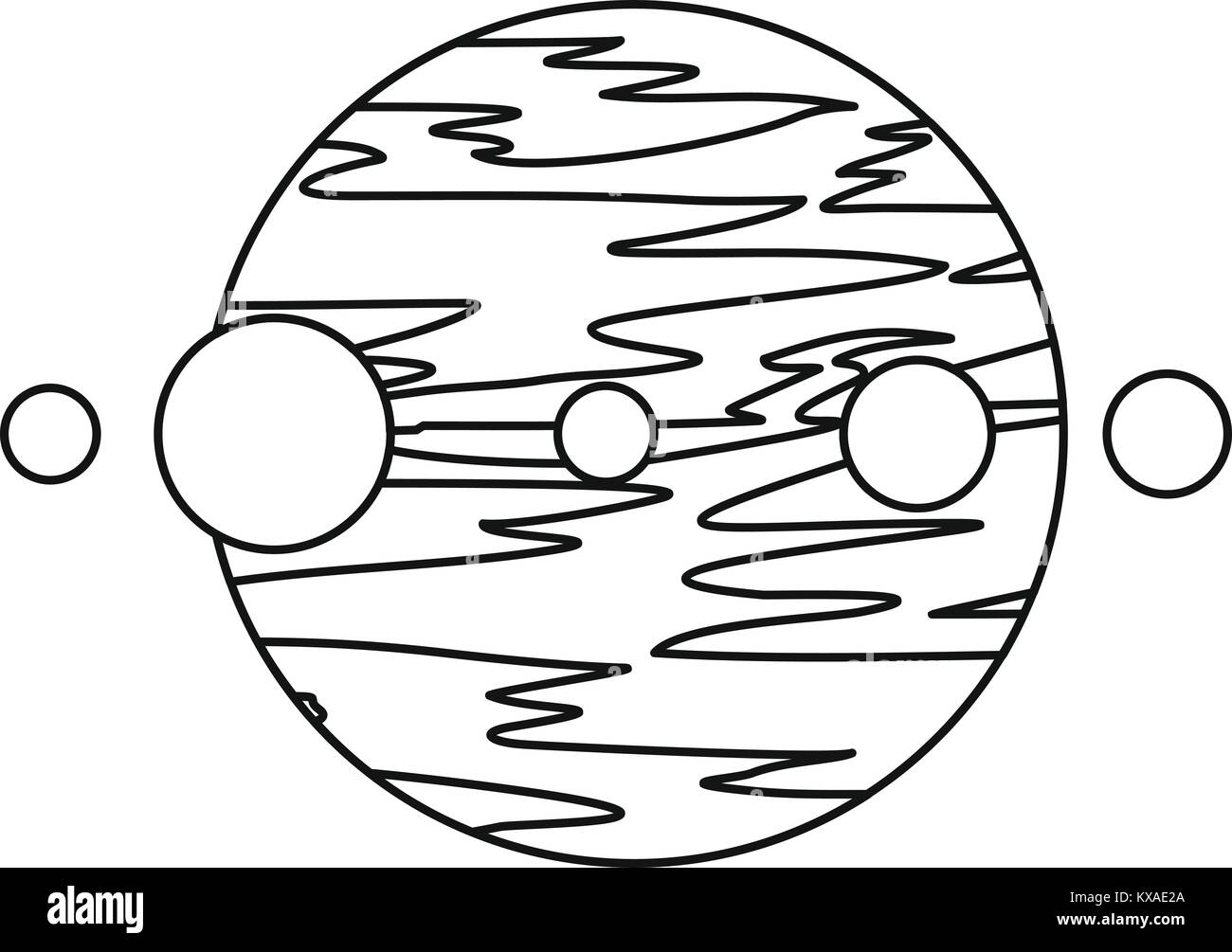 Vector moons Black and White Stock Photos & Images - Alamy