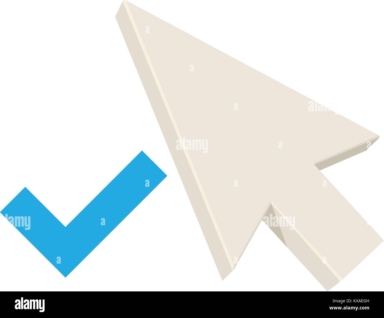 Positive pointer icon, cartoon style Stock Vector Image & Art - Alamy