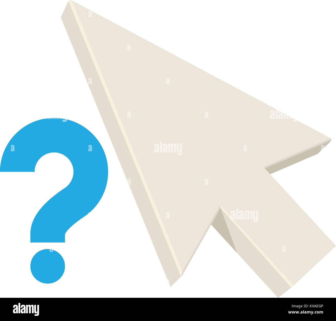 Question pointer icon cartoon Stock Vector Images - Alamy