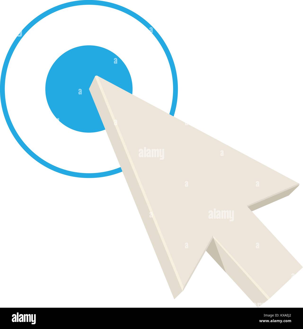 Screen arrow icon, cartoon style Stock Vector Image & Art - Alamy