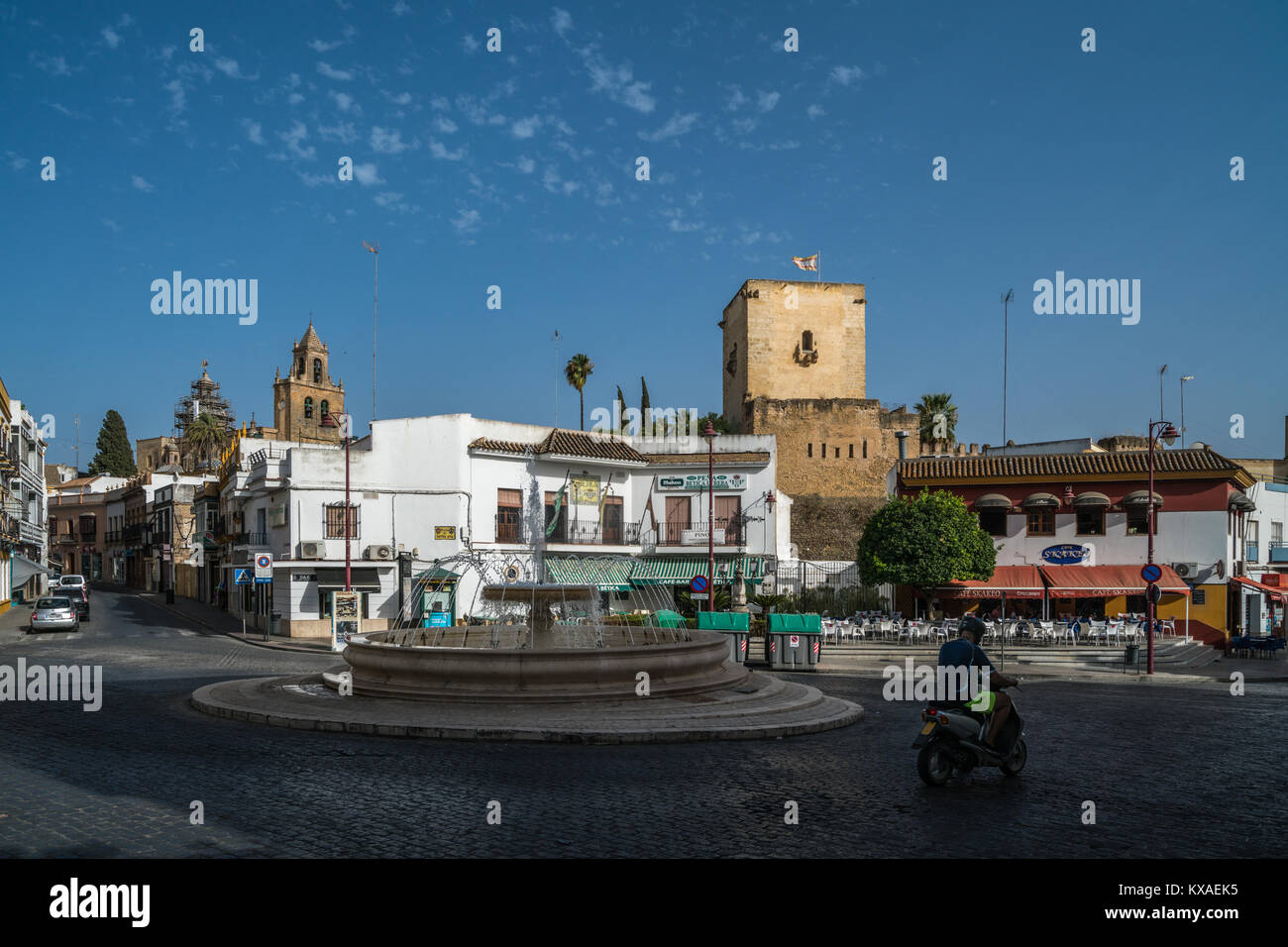 Plaza de Santa Ana in Utrera, province of Seville, Spain Stock Photo ...