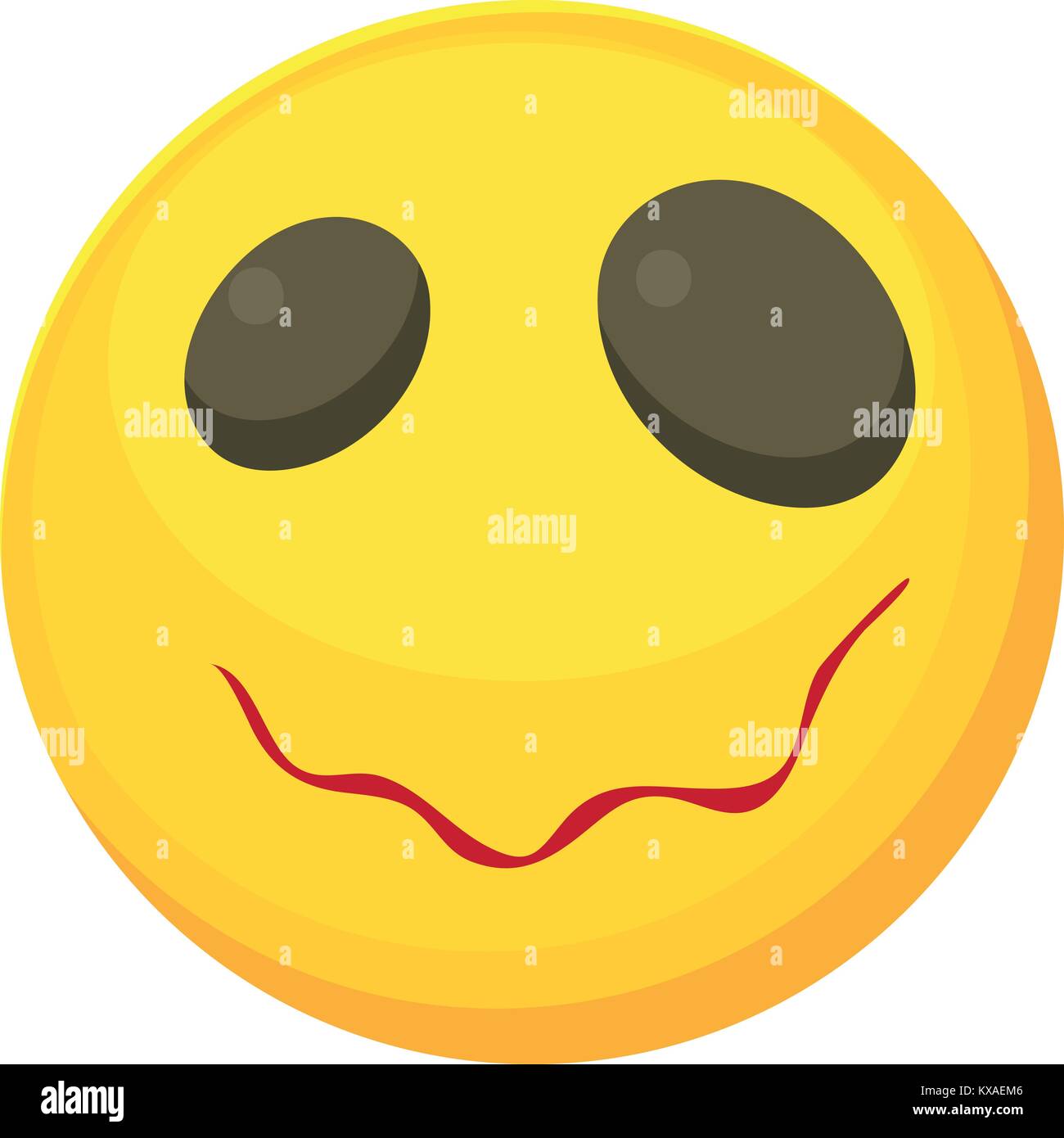 Sleepy smiley icon, cartoon style Stock Vector Image & Art - Alamy