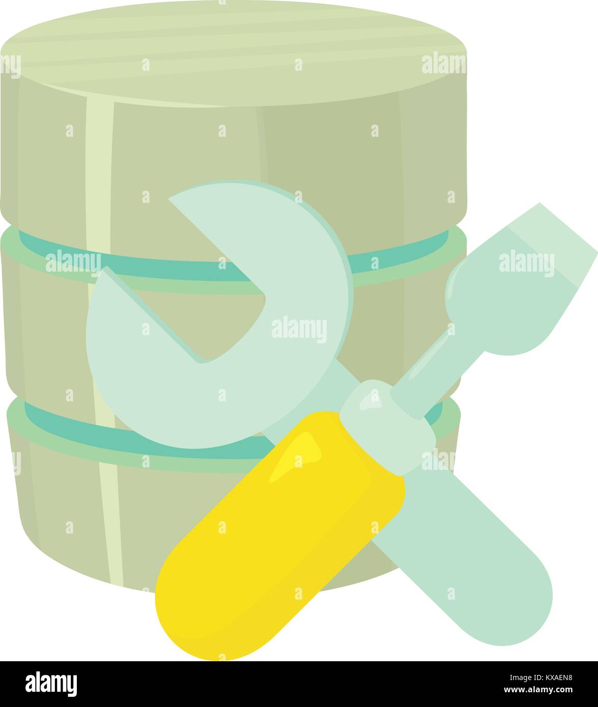 Repairing database icon, cartoon style Stock Vector Image & Art - Alamy