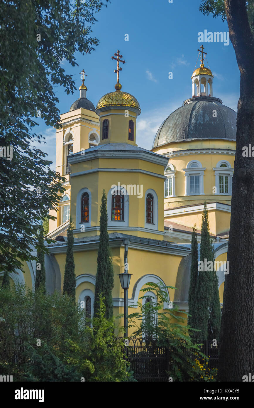 A view of the back side of the Cathedral of Saints Peter and Paul Stock ...