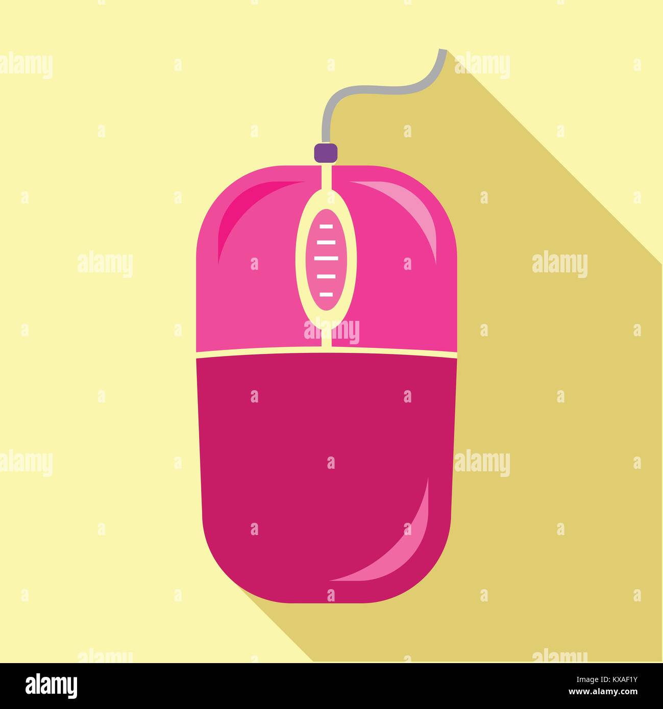 Computer mouse icon, flat style Stock Vector Image & Art - Alamy