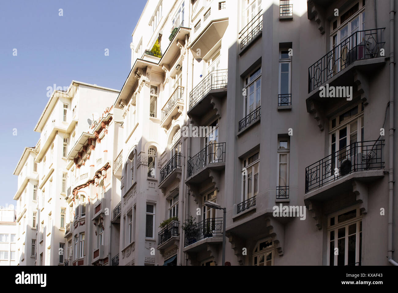 View of old, historical, typical buildings in Nisantasi neighborhood of ...